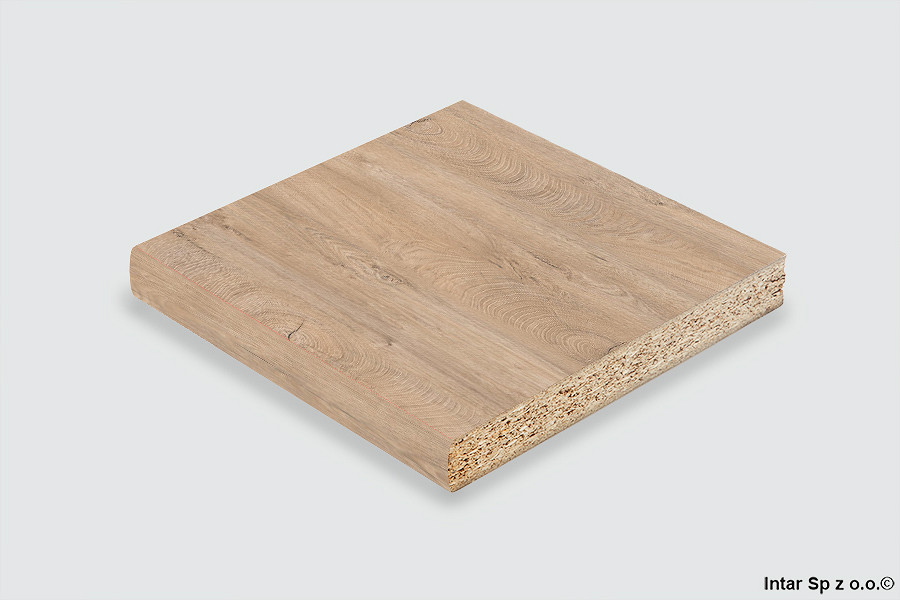 Blat roboczy postforming, K5411 AW, Dąb ENDgrain Naturalny, 38x600x4100 ...