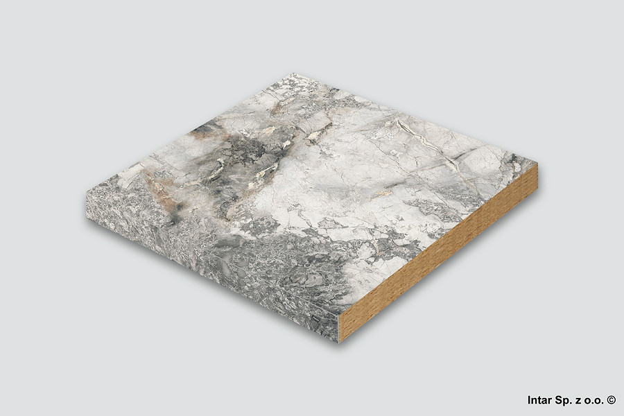 Blat roboczy Square Edge, K552 SU, Biały Marmur Lodowy, 38x1200x4100 ...